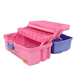 Plano 2-Tray Tackle Box with Dual Top Access, Periwinkle/Pink, One Size (620292)