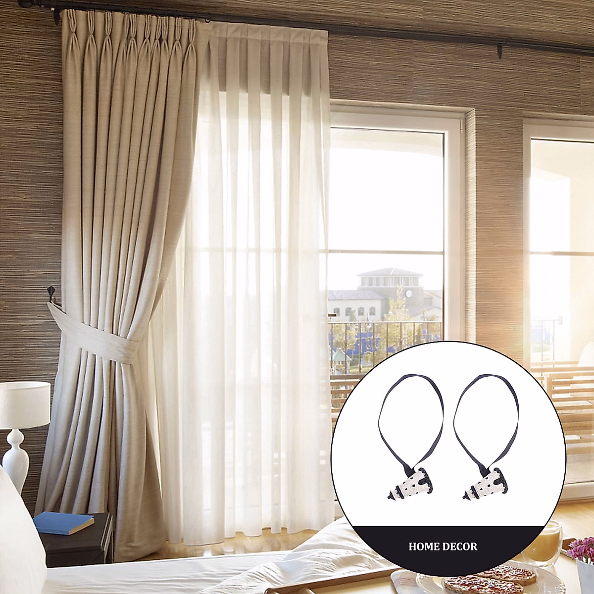 ARTIBETTER Curtain Holdback Resin Curtain Tiebacks 2pcs Lighthouse Curtain Buckle Magnet Curtain Tape White Resin Nautical Style Curtain Accessories Nautical Curtain Tie Backs