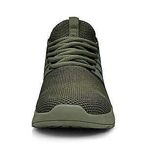 Troadlop Mens Sneakers Non Slip Running Shoes Breathable Lightweight Athletic Sports Walking Shoes Tenis para Hombres Resistant Gym Work Shoes Green 10