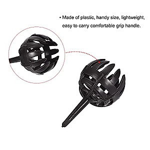 MECCANIXITY Bonsai Cover Box, 25mm Dia Mini Planting Automatic Baskets, Plastic Reusable Portable Claw Shaped Slow Release Control Container 10 Pack, Brown