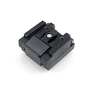 QFN64 Clamshell Programming Adapter Socket/Burning Socket/IC Test Socket QFN-64BT-0.5-01, 64-Pin, 0.5mm Pitch, IC Test Burn-in Socket, Applied to QFN64, MLP64, MLF64 Packages.