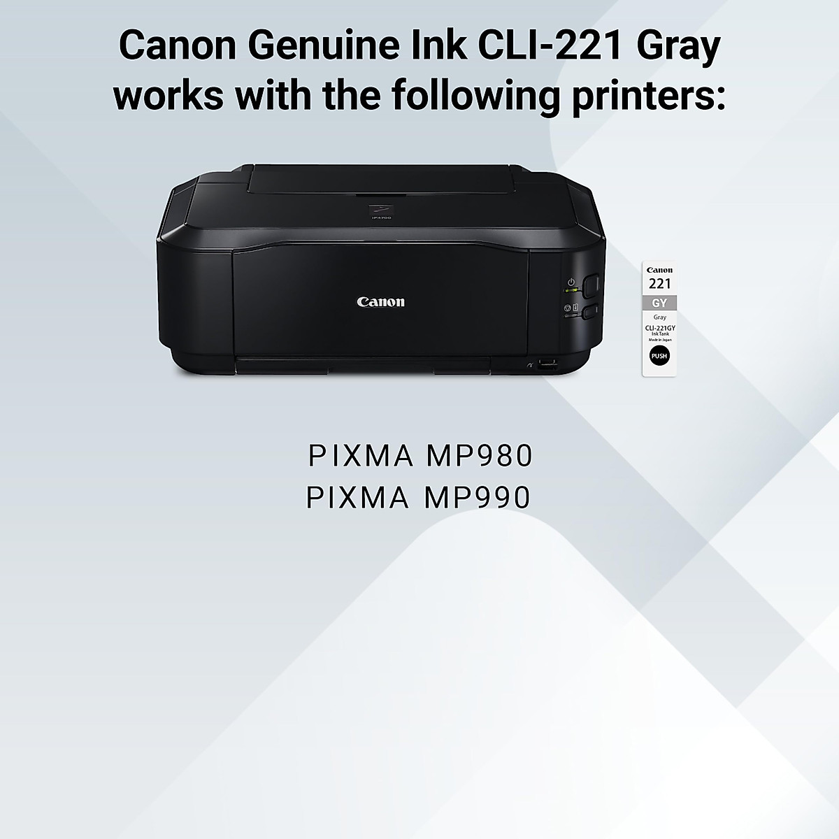 Canon CLI-221 Gray Ink Tank Compatible to MP980, MP990