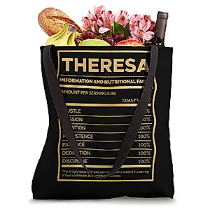 Theresa Nutrition Information Amount Per Serving Tote Bag
