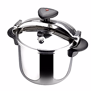 MAGEFESA Star Quick Easy To Use Pressure Cooker, 18/10 Stainless Steel, Suitable for induction. Thermodiffusion bottom, 3 Security Systems (14 QUART)