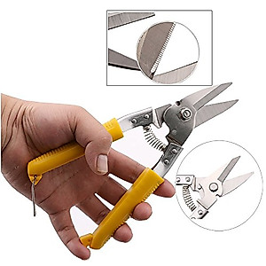 Yunbin 8-inch Long Multipurpose Powerful Shear Trimming Shears and Hoof Trimming Chrome Vanadium Steel Trim Shears Cows Hoof Horse Shears