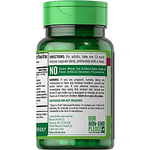 Probiotics for Men and Women | 3 Billion CFU | 60 Capsules | 14 Strains | Non-GMO & Gluten Free | by Nature's Truth