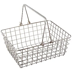 Spectrum Diversified Wire Storage Basket, Medium, Chrome (43270)