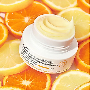 belif Aqua Bomb Vitamin C Face Cream Moisturizer, Infused with Hyaluronic Acid, Vitamin C & Vitamin E, Intense Hydration, For All Skin Types, Korean Skin Care