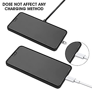 Cobee Universal Phone Tether Tab, Phone Lanyard Replacement Patches with Metal Ring Cell Phone Lanyard Tether Phone Case Lanyard Compatible with Cellphone Pads for Safety Drop Protection(8pcs, White)