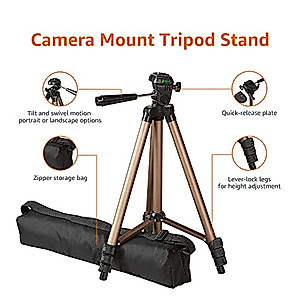 Amazon Basics 50-inch Lightweight Camera Mount Tripod Stand With Bag