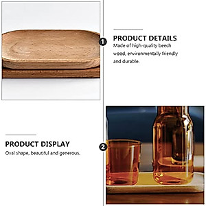 4pcs Rectangular Trays Table Wooden Decoration Appetizers Appetizer Dessert Retro Cuake Japanese Plates Wedding Dish Nut Coffee Tray, Dinne Kitchen Pastries for Bars