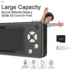Digital Camera, 48MP Digital Point & Shoot Cameras for Teens, Portable 1080P Camera for Boys&Girls Beginners, Gift for Christmas Birthday(Black)
