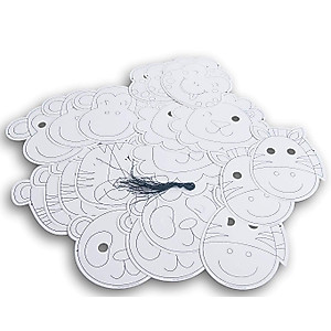 Playside Creations 10 Animal Masks Bulk - Pig, Horse, Cow, Sheep, Goat - Party Favors - 10 Count