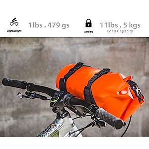 AEROE Spider Handlebar Cradle Bike Bag Carrier, Front Bike Rack Fits all Mountain, Gravel, Road and Electric Bikes, Easy to Install and Use, Carry any type of Front Roll Dry Bag, Bag, Tent up to 11lbs