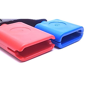 TUOREN Jam Block Musical Percussion Instrument Plastic Latin Drum Instrument Dual Mounted Bell (Red-Blue)