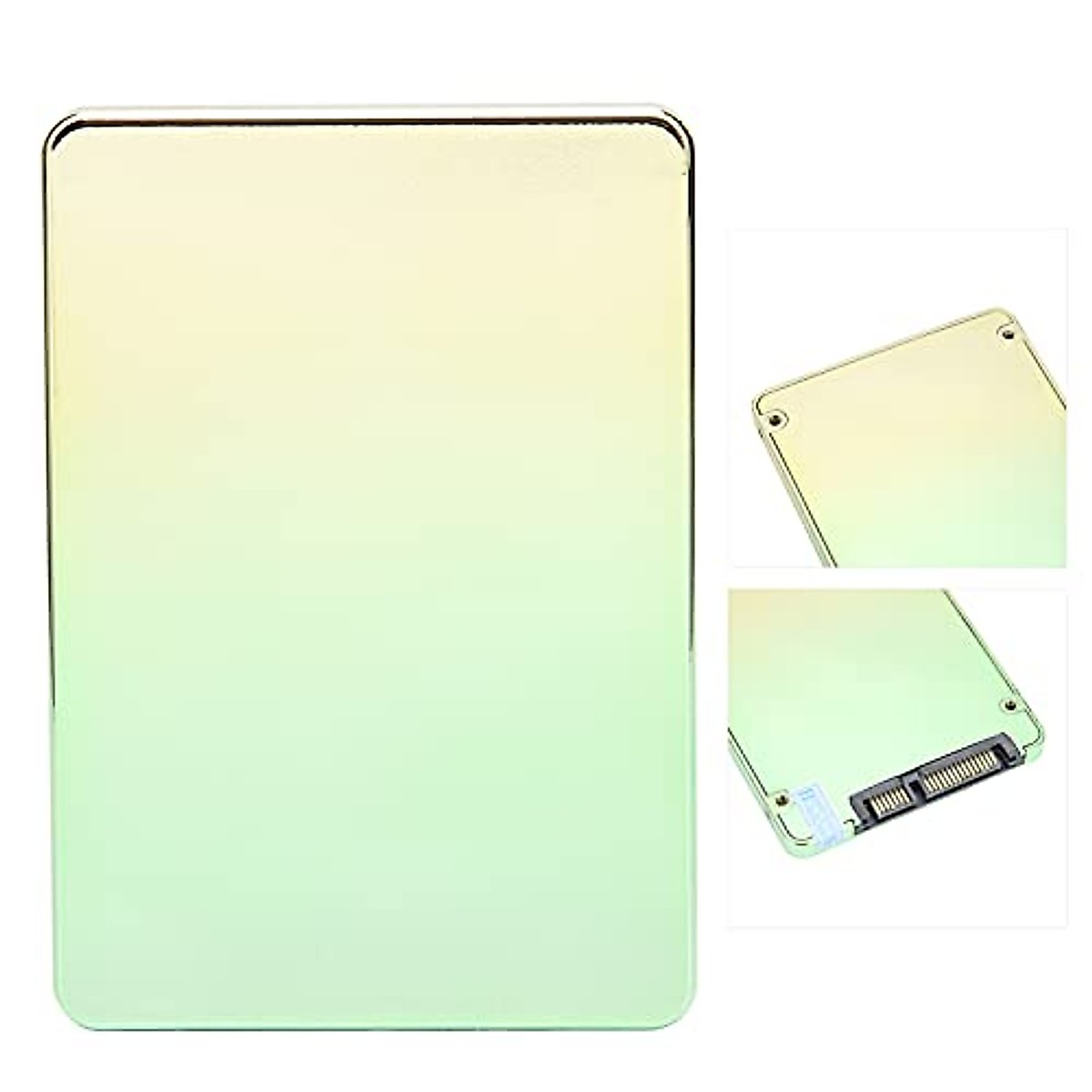 Yunir Solid State Disk, 2.5in SATA 3.0 Interface Portable SSD, High Speed SSD Storage Device with Fashionable Color Fit for Computer Desktop(60GB)