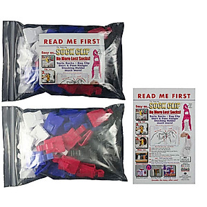 The Amazing Sock Clip Sock Holder, 32 Clips, Yellow, Made in U.S.A.