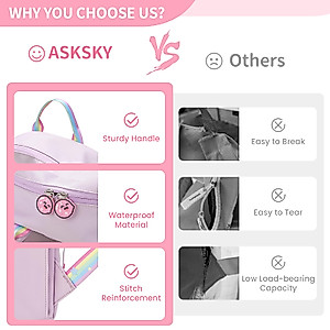 LISINUO Backpack for Girls Kids Schoolbag Children Bookbag Women Casual Daypack (Purple)