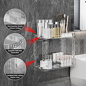 Makeup Organizer,Vanity Wall Mounted,Bathroom Countertop Tray,Cosmetic Tray,Cosmetic Organizer Holder,Bathroom Organizer,Bathroom Counter Stand,Countertop Organizer