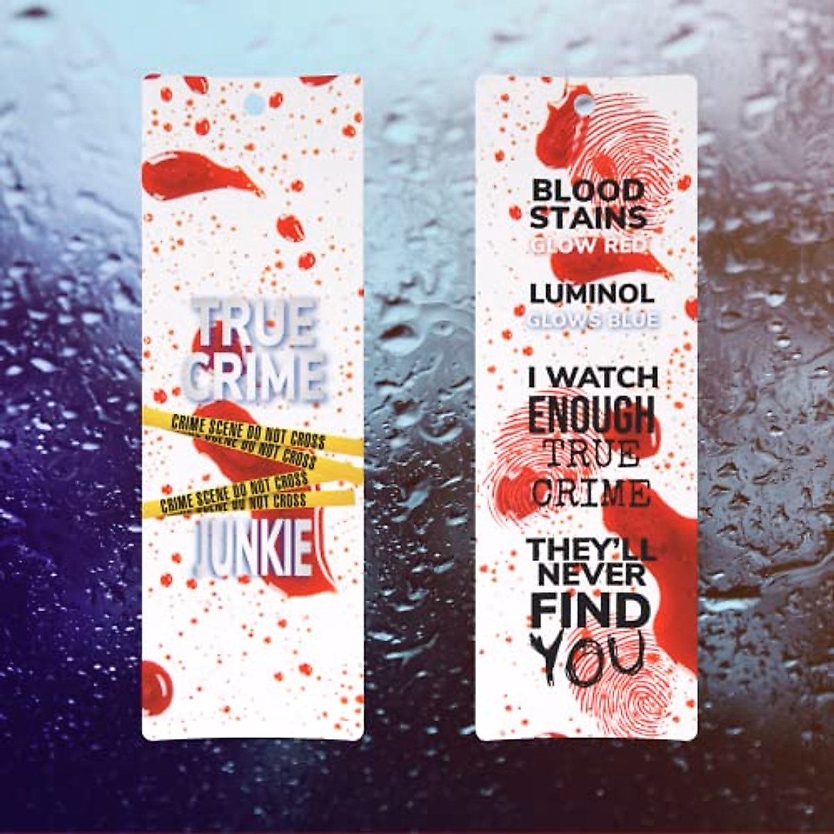 True Crime Lovers - Set of 2 - Bookmarks with Tassels