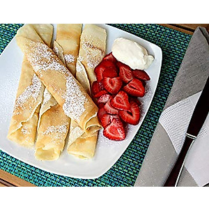 ORIGINAL Crepe Spreader and Spatula Kit - 4 Pcs (7", 5", 3.5" Crepe Tools Set & 14" Crepe Spatula) Crepe Maker, Crepe Spreader Tool, Batter Spreader Crepes, Crepe Wooden Spatula, Crepe Mix, Crepe Pan