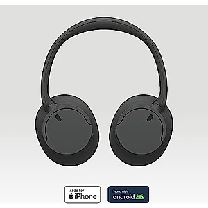 Sony WH-CH720NB Noise Canceling Wireless Bluetooth Headphones - Built-in Microphone - up to 35 Hours Battery Life and Quick Charge - Matte Black