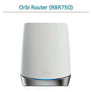 Orbi RBR750 Whole Home AX4200 Tri-Band Mesh WiFi 6 System (Router Only), White (Renewed)