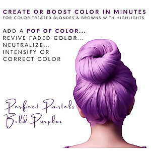 Watercolors INTENSE Semi Permanet Color Depositing Shampoo. Sulfate & Paraben Free to Maintain & Enhance Hair Color 8 fl oz - PURPLE