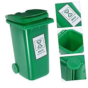 Unomor Garbage Can Desk Trash Can Mini Tiny Trash Can Trash Can for Home Kawaii Bedroom Decor Mini Desk Trash Can Desk Garbage Bucket Desktop Storage Can Mini Trash Can for Desk Waste Can