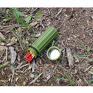 SE 3-IN-1 Green Waterproof Match Storage Box - CCH6-1GN