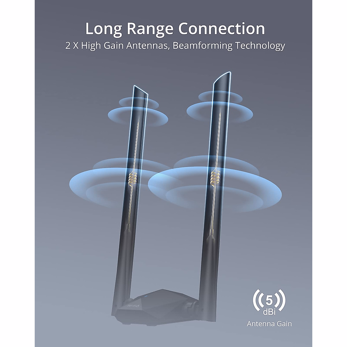 BrosTrend Universal WiFi to Ethernet Adapter, 300Mbps on 2.4GHz, WiFi to Wired Converter Wireless Bridge + BrosTrend USB WiFi 6 Adapter AX1800 Long Range USB WiFi Adapter for PC Laptop Desktop