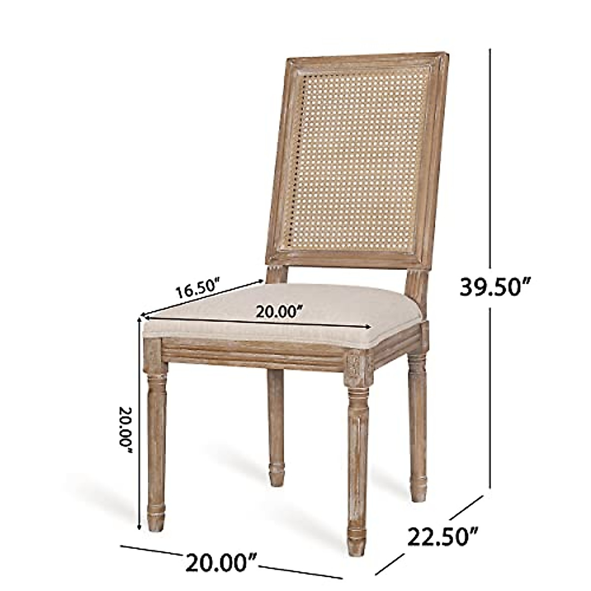 Christopher Knight Home Regina Dining Chair, Wood, Beige + Natural