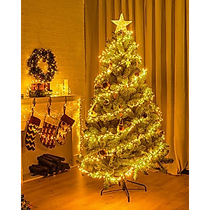 Fairy Lights Battery Operated, Twinkle String Lights Waterproof Silver Wire 5 Feet 60 Led Firecracker Starry Lights for DIY Wreath Home Wedding Party Bedroom Mason Jar Holiday Christmas, Warm White