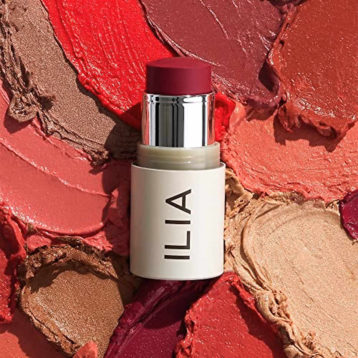 ILIA - Multi-Stick For Lips + Cheeks | Cruelty-Free, Vegan, Clean Beauty (Dear Ruby (Poppy Red))