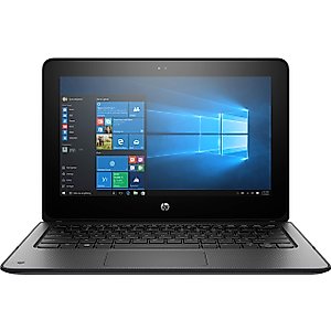 HP ProBook x360 G1 EE 11.6" Touchscreen LED HD 2-in-1 Laptop, Intel Celeron N3350 Dual-Core 1.1GHz, 4GB DDR3, 64GB SSD eMMC, Type-C, HDMI, RJ-45, WiFi AC, Bluetooth 4.2, Windows 10 Pro