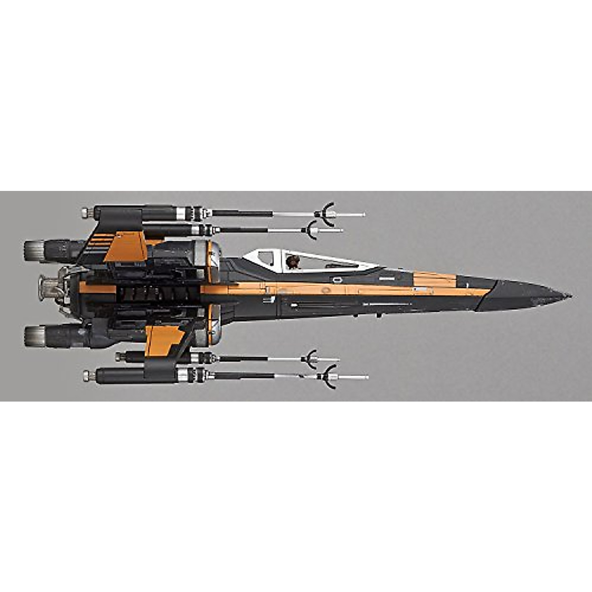 Bandai Hobby Poe's Boosted X-Wing Star Wars, Bandai Star Wars 1/72 Plastic Model Hobby Space Ship