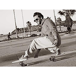 TailorShape Race Clothes 44" Bamboo and Canadian Maple Longboard Skateboard Cruiser Flowers