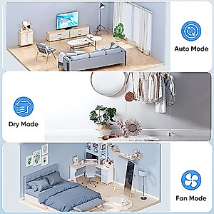 2500 Sq. Ft 30 Pint Dehumidifier, COLAZE DH01 Energy Star Dehumidifiers with Drain Hose for Home Basement Bedroom Bathroom, Auto Defrost & Overflow & Timer & Dry Function with 0.66 Gal Bucket