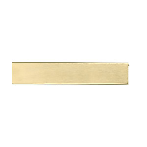 Richelieu Hardware BP9898192166 Lincoln Collection 7 9/16-inch (192 mm) Center-to-Center Satin Gold Modern Cabinet and Drawer Edge Pull Handle for Kitchen, Bathroom, and Furniture