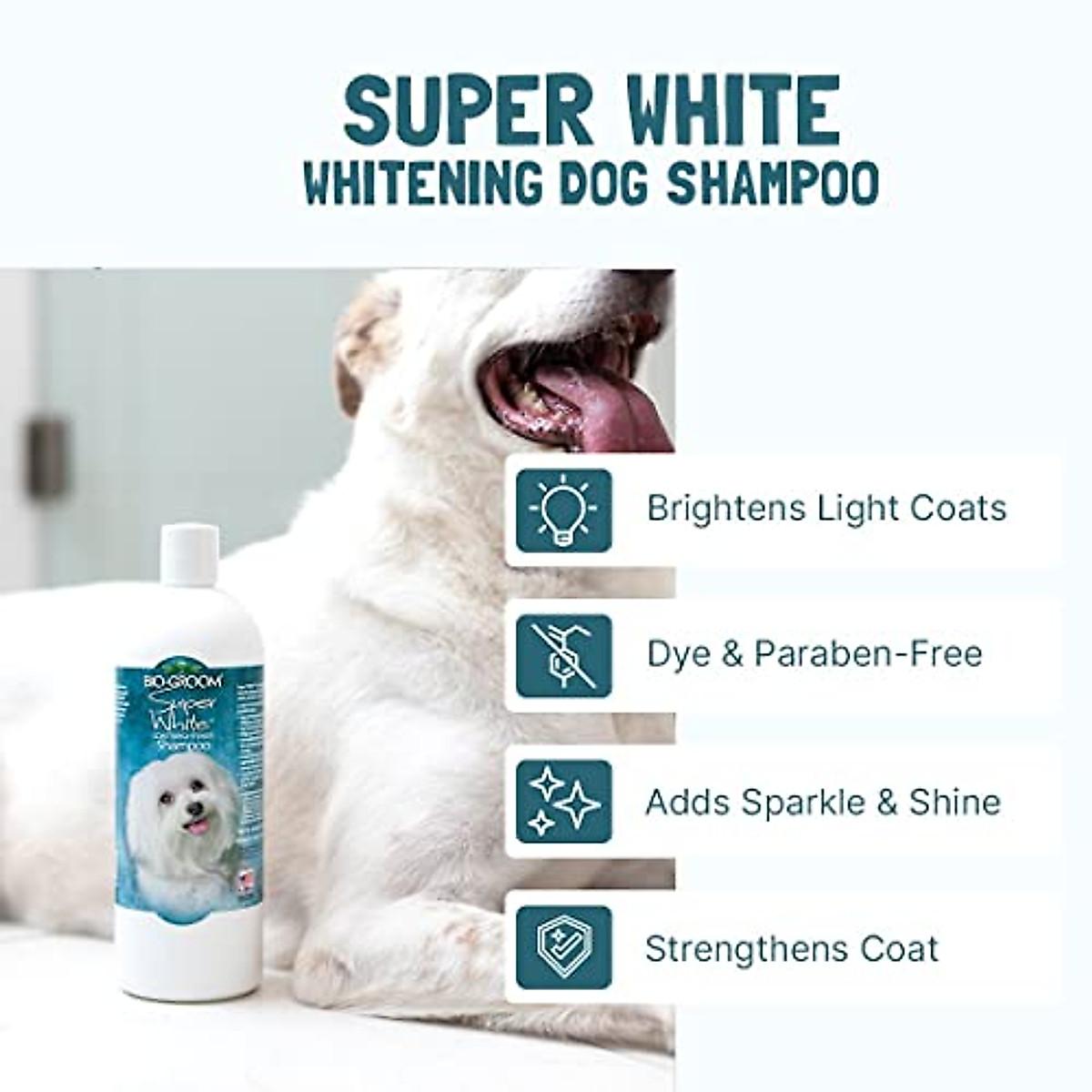 Bio-Groom Super White Pet Shampoo, 1-Gallon