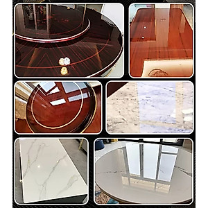 JYHHCYS 70 90 110 130 150 160cm Wide Clear Plastic Sticky Film for Table Countertop Cabinet, Protective Table Pad Self-Adhesive, Waterproof Anti-wear (Size : 110x240cm/43.3x94.5in)