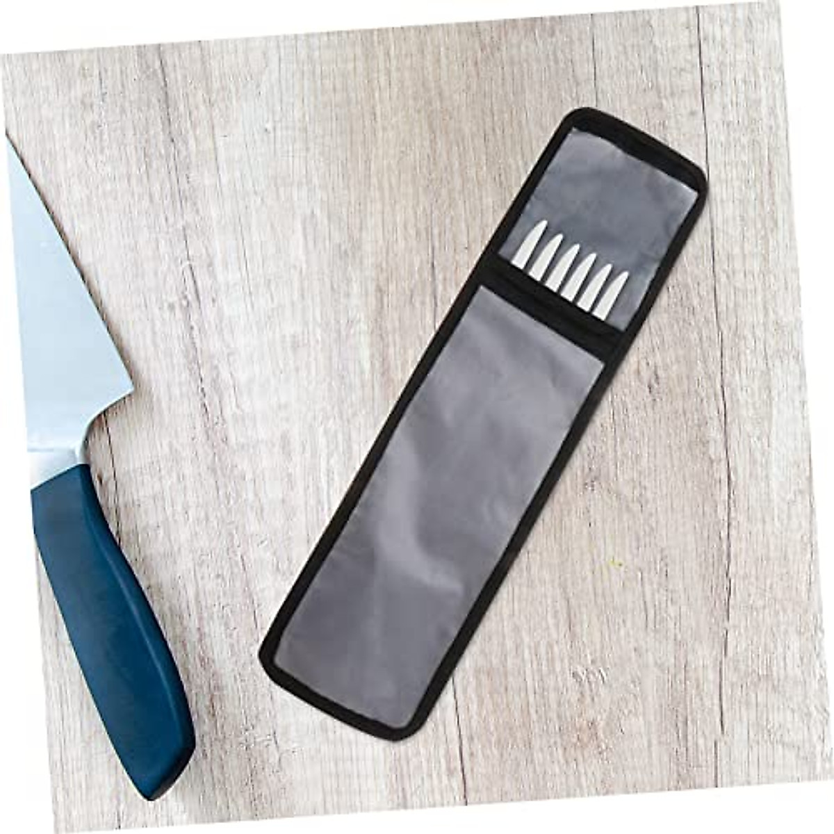 YARNOW 1pc Storage Bag Travel Set Mesh Bags for Travel Storage Bags for Travel Grill Skewers for Outdoor Grill Grilling Sets Barbecue Stick Container Picnic Grill Skewer Bag Earth Tones