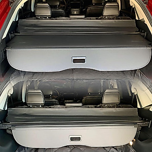 CARORMOKE Retractable Cargo Cover Compatible with 2015-2023 Ford Edge Trunk Cover Black (Upgrade Version : Including a Small Flap)