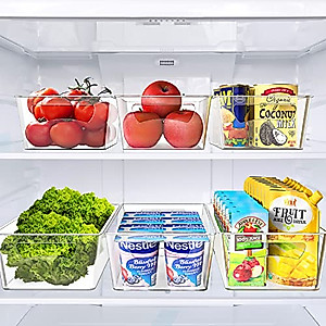 Simple Houseware Freezer Storage Organizer, Set of 8 (4Medium, 4Large)