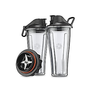Vitamix Ascent Series Blending Cup Starter Kit, 20 oz. with SELF-DETECT, Clear - 66197