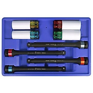 Astro Pneumatic Tool 78818 8-Piece Torque Limiting Extension And Protective Impact Socket Combo Set