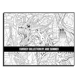 Fantasy Collection: An Adult Coloring Book with 100+ Incredible Coloring Pages of Mermaids, Fairies, Vampires, Dragons, and More!