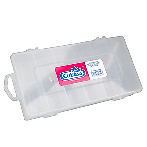 Craft County Clear Organizer – 8 Compartments in a Variety of Sizes to Sort Beads, Threads, Needles, Tools & More!