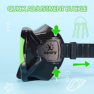 Keary Kids Swim Goggles Swimming Mask Goggles for Kids Boys Girls Toddler Youth 6-14 4-7 3-6, No Leak Anti-Fog Clear Goggles Kids Water Pool Underwater Swimming Goggles with Nose Cover Swim Glasses