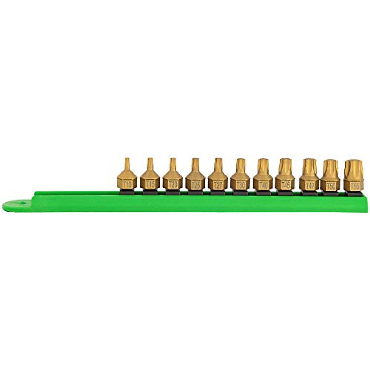 Mayhew Tools 16003 Titanium-Coated Low-Profile Dual Drive Set, Torx, 11-Piece